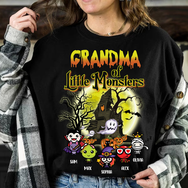 Grandma Of Little Monsters - Custom Characters And Name - Personalized ...