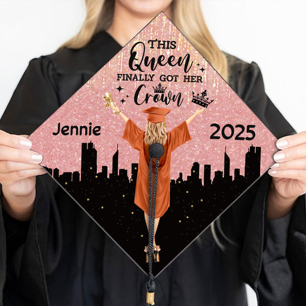 This Queen - Personalized Graduation Cap Topper - SmilingGifts