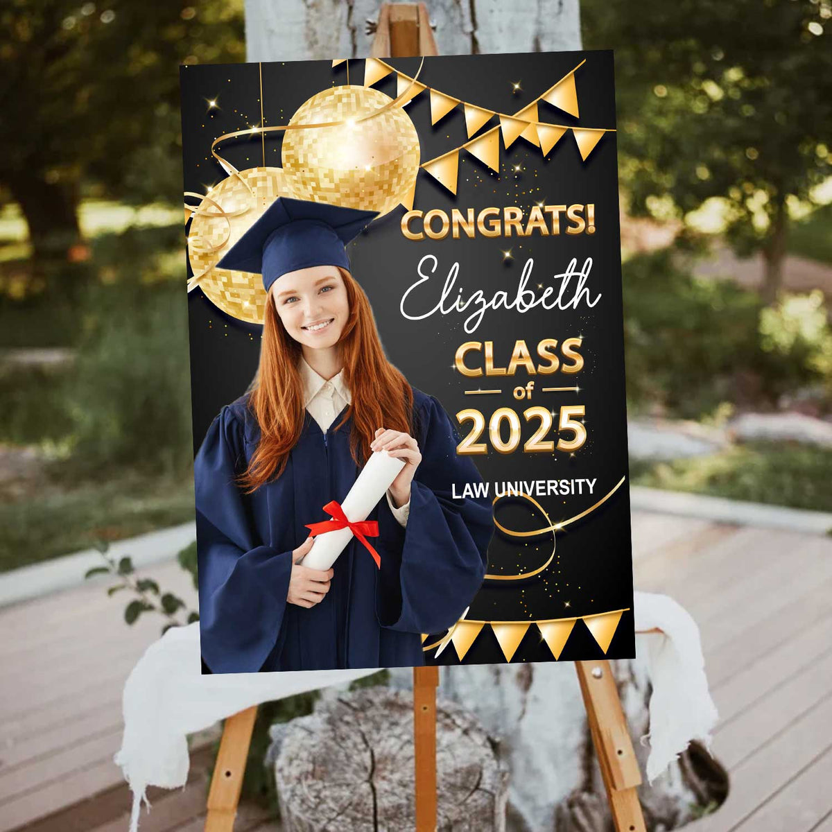 Welcome To Celebration Custom Party Welcome Sign - Personalized Gradua ...